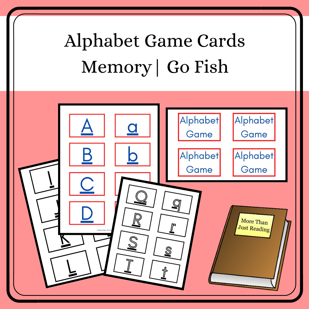 Printable Game Cards | Memory | Go Fish - More Than Just Reading